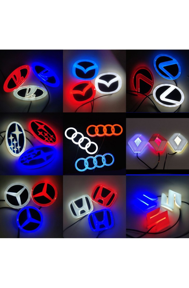 Car cold light logo lights static effect