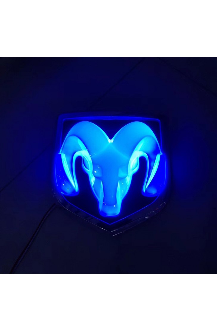 Illuminated glowing Emblem badge logo for Dodge RAM Car